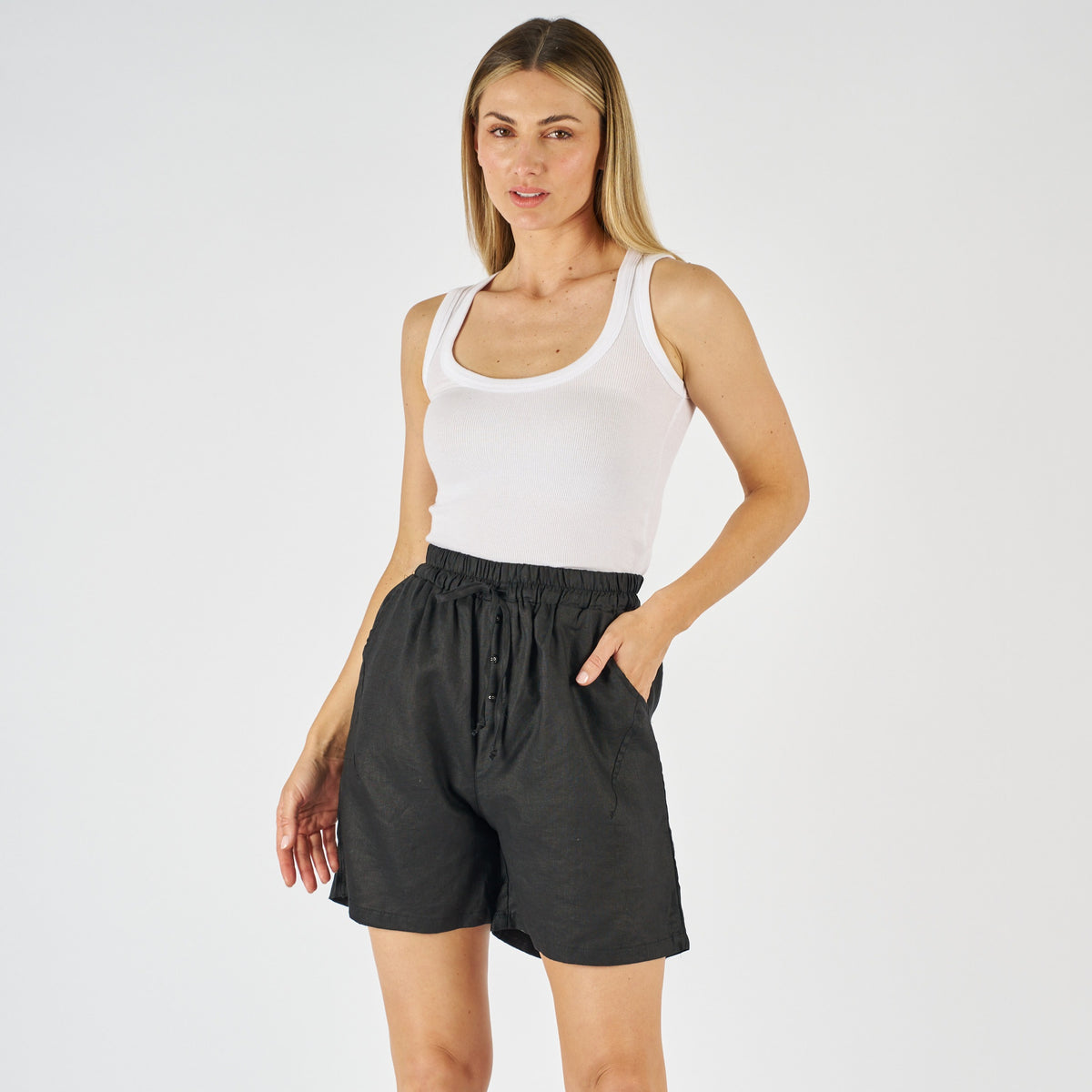 Alex Linen Short – Saige & Sohl